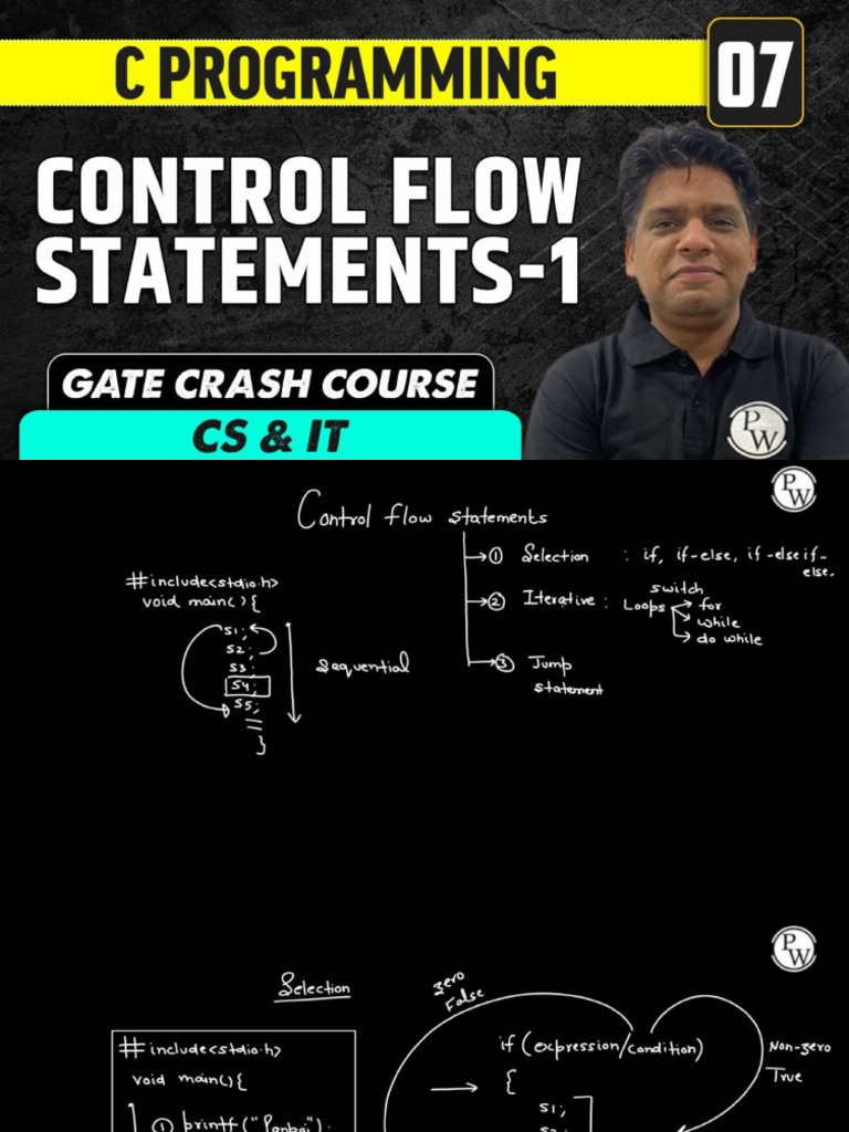 Control Flow Statement - (1) - 07 - Class Notes - (GATE Crash Course ...
