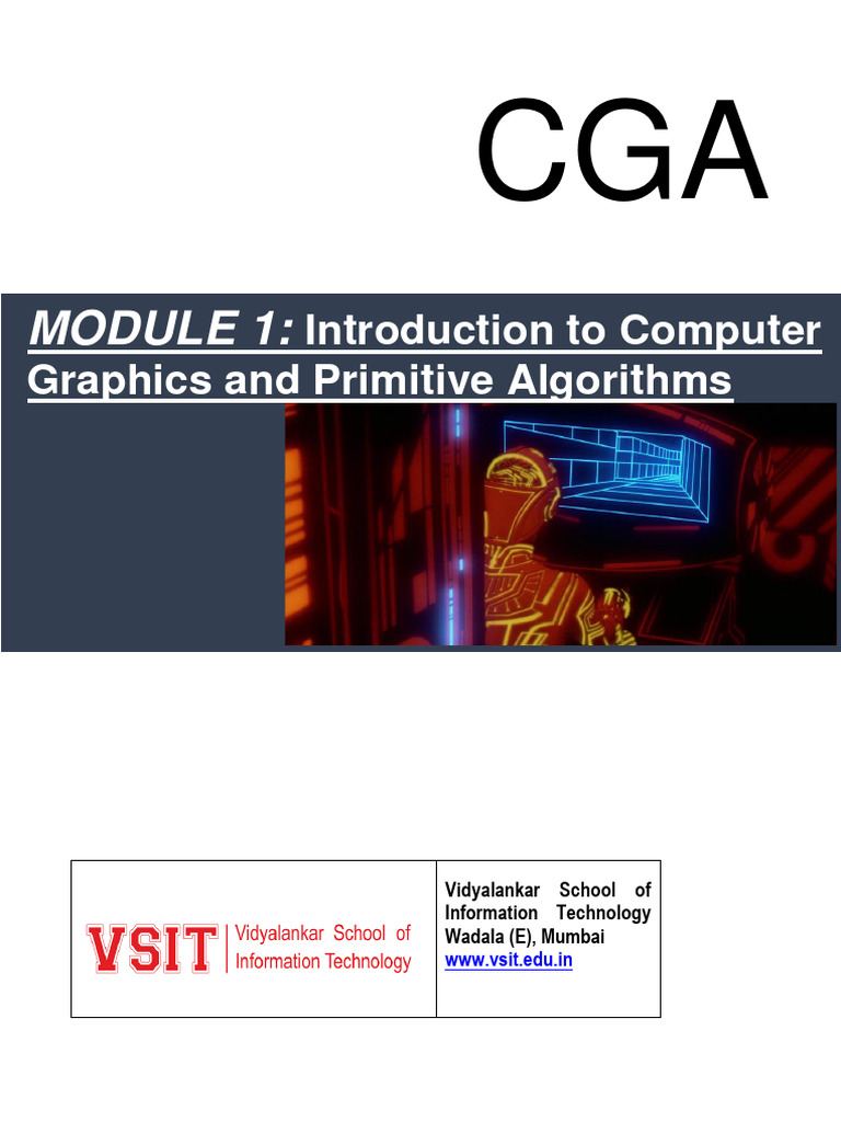 Unit 1 - Cga - 2021 | PDF | Computer Graphics | Image