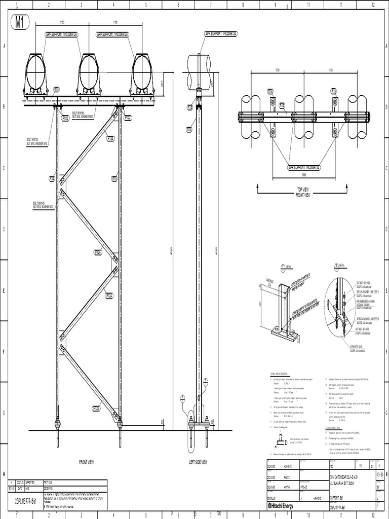 2GPL113777-B61-assembly Drawing To print-A-SUPPORT B61 | PDF | Washer ...