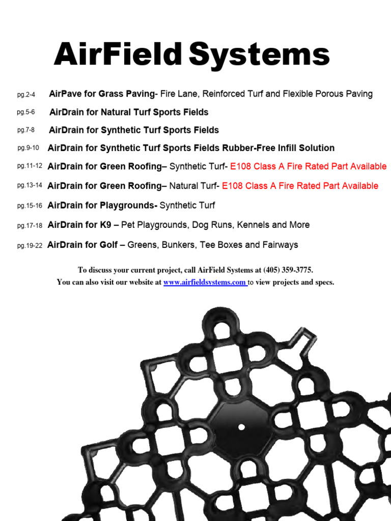 Airfield Systems: E108 Class A Fire Rated Part Available E108 Class A ...