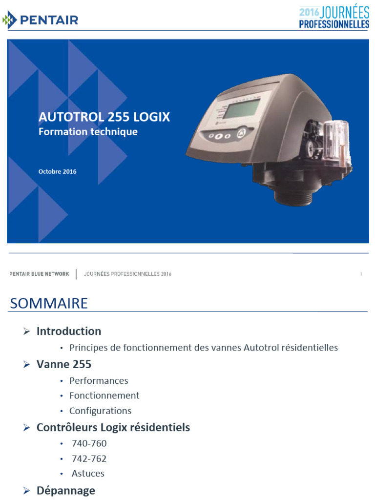 AUTOTROL 255 LOGIX Formation Technique | PDF | Soupape | Piston