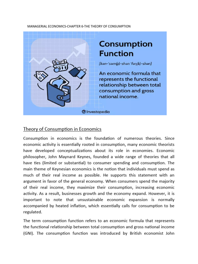 Managerial Economics-Chapter 6-The Theory of Consumption | PDF ...
