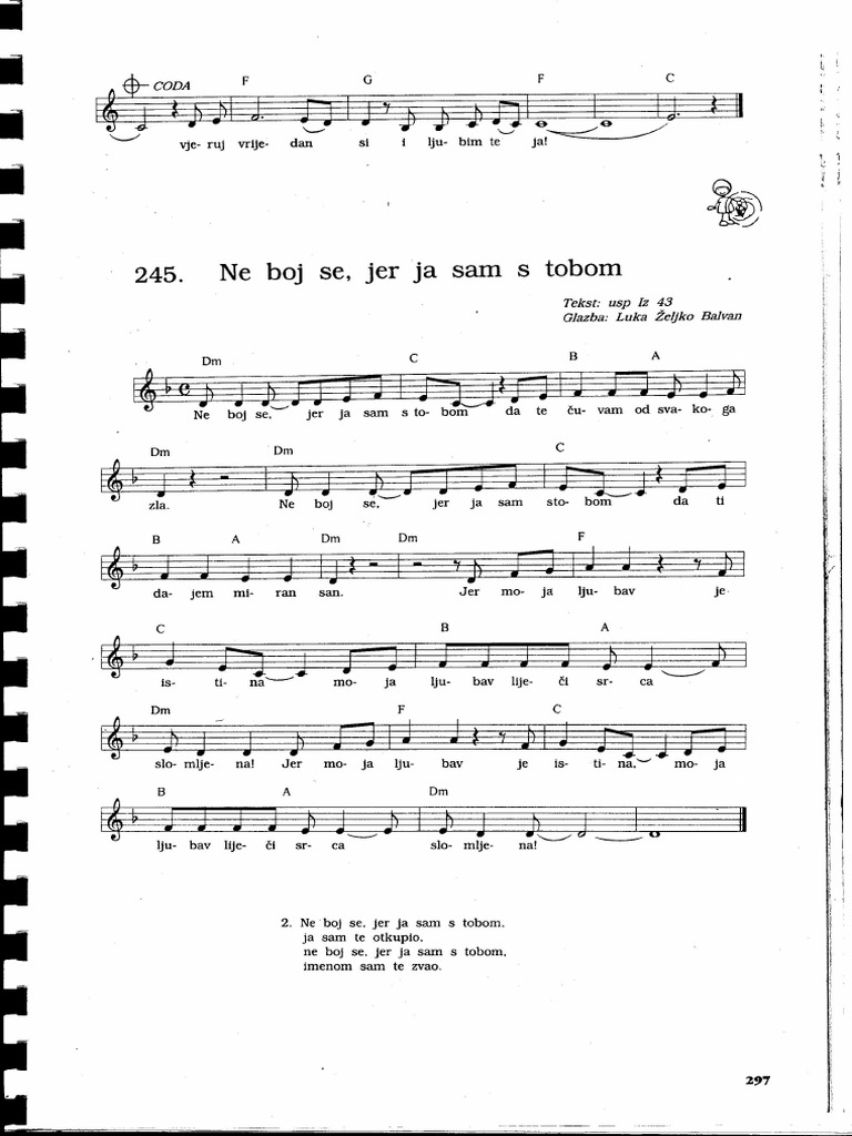 297 Ne Boj Se (Iz 43, 1-5) 2 - Ne Boj Se, Jer Ja Sam S Tobom | PDF