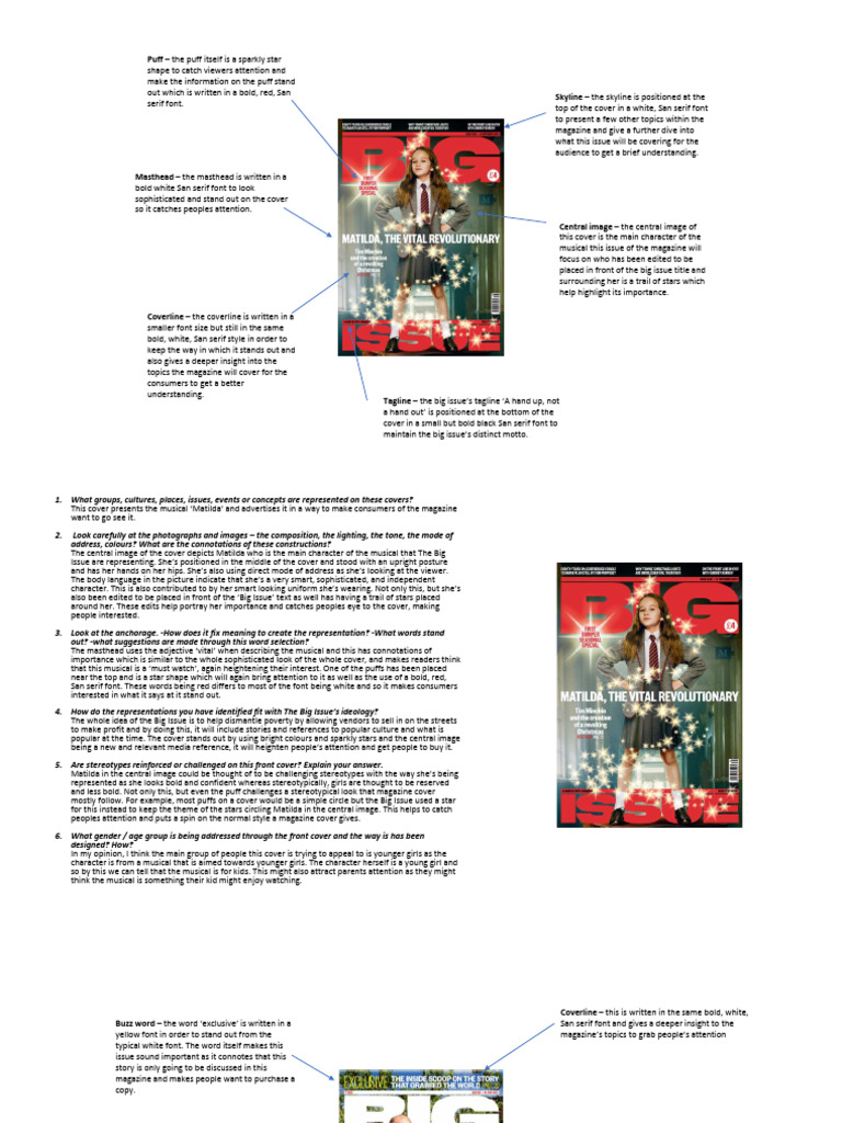 Big Issue Covers | PDF | Stereotypes | Magazines