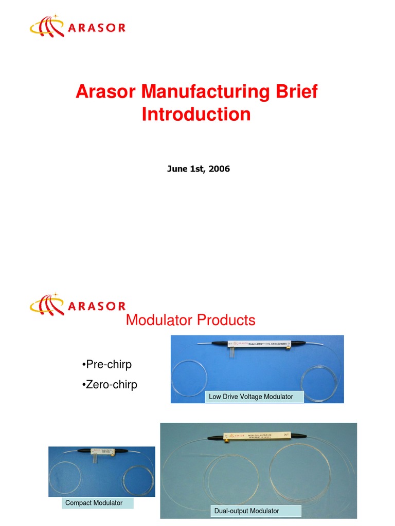 Arasor LEM Manufacturing Introduction 060526 | PDF | Business Process ...