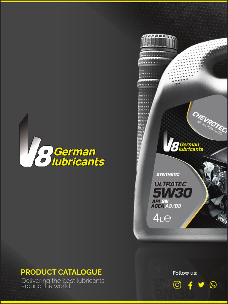 v8 German Lubricants 21 | PDF | Motor Oil | Automatic Transmission