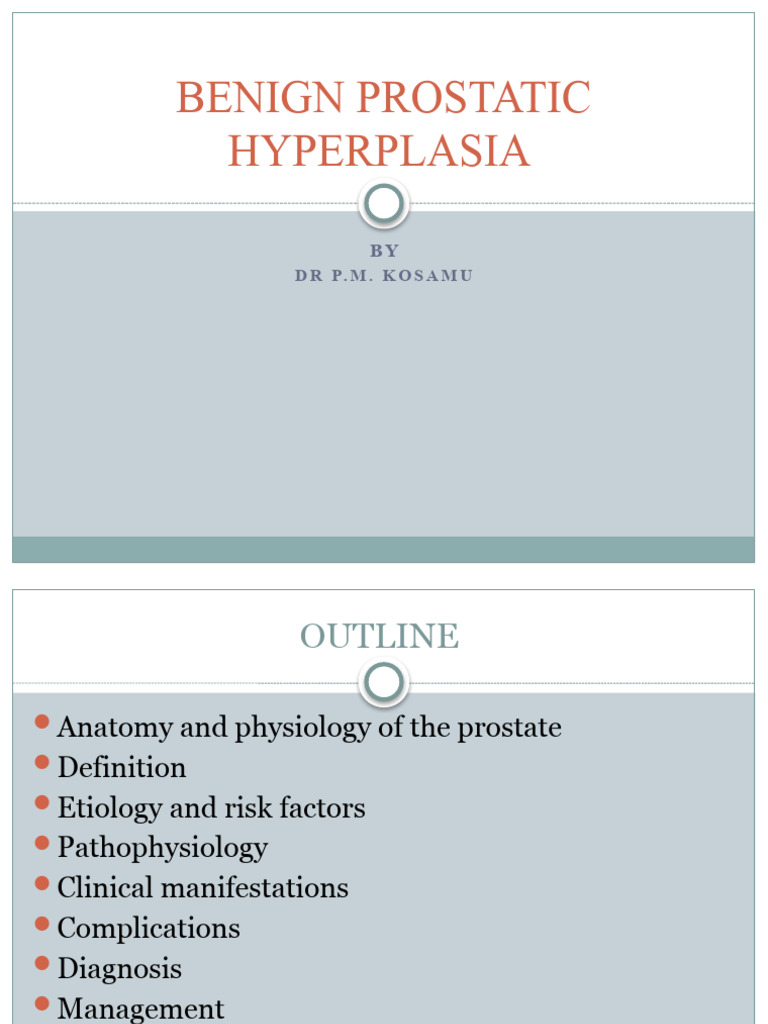 Understanding Benign Prostatic Hyperplasia | PDF | Prostate | Urine