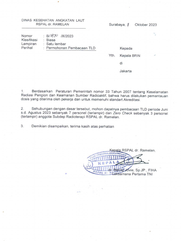 Permohonan Pembacaan TLD | PDF