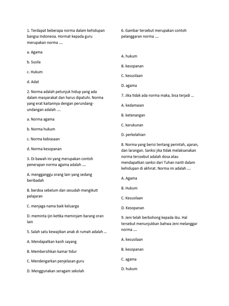 PH PKN | PDF | Gaya Hidup