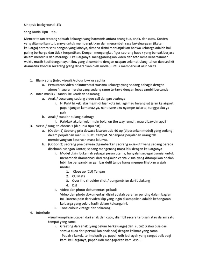 Sinopsis Contoh | PDF