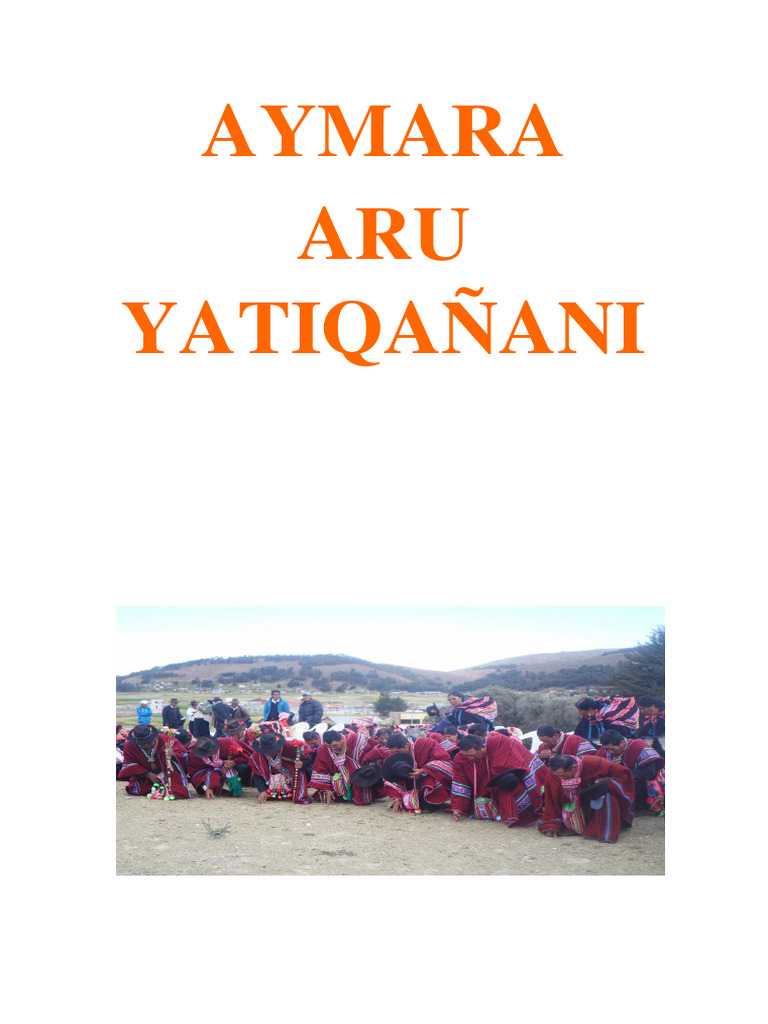 1 Módulo Aymara Aru Yatiqañani 2022 | PDF
