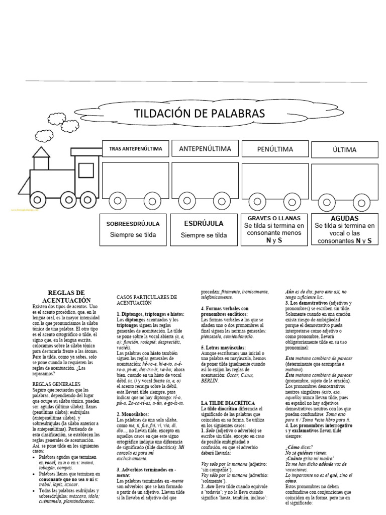 Tren de Tildación | PDF | Fonética | Idiomas