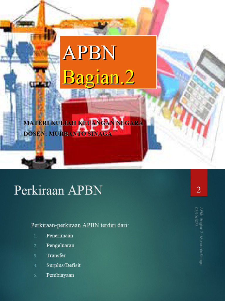 APBN - Bagian 2 | PDF | Pengelolaan Keuangan & Uang