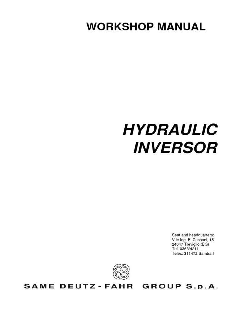 Hydraulic Inversor 80 105 PDF