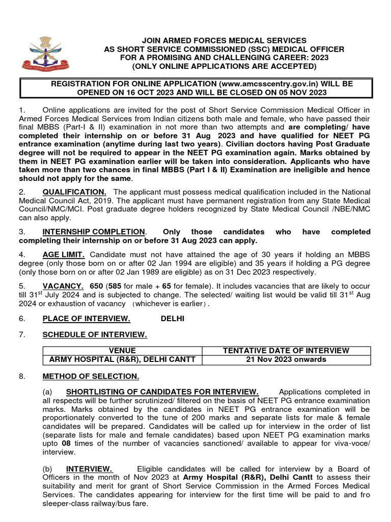 Advt 2023 For Website | PDF | Medical Education | Qualifications