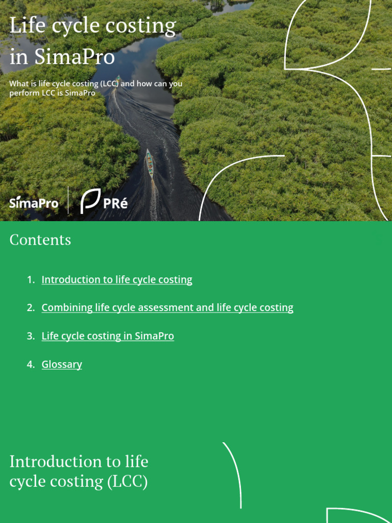 Guideline - Life Cycle Costing LCC in SimaPro | PDF | Life Cycle ...