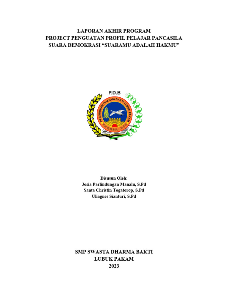 Laporan p5 Viii-1 Suara Demokrasi | PDF | Karier & Perkembangan