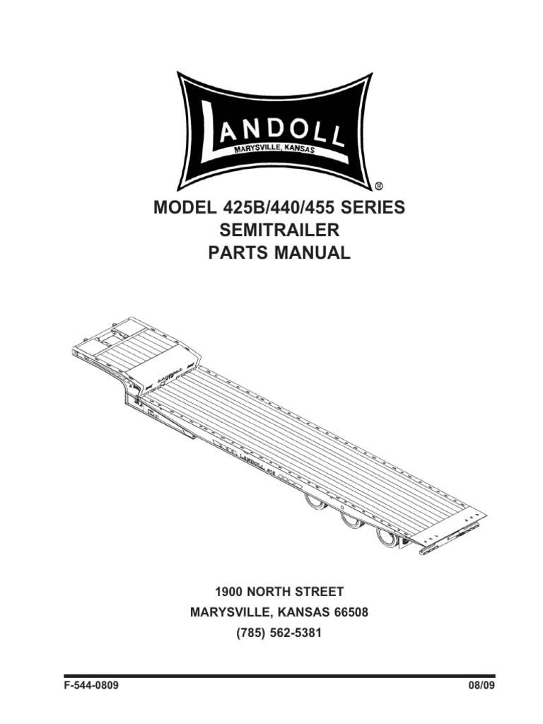 Landoll Parts Manual F-544-0809 | PDF