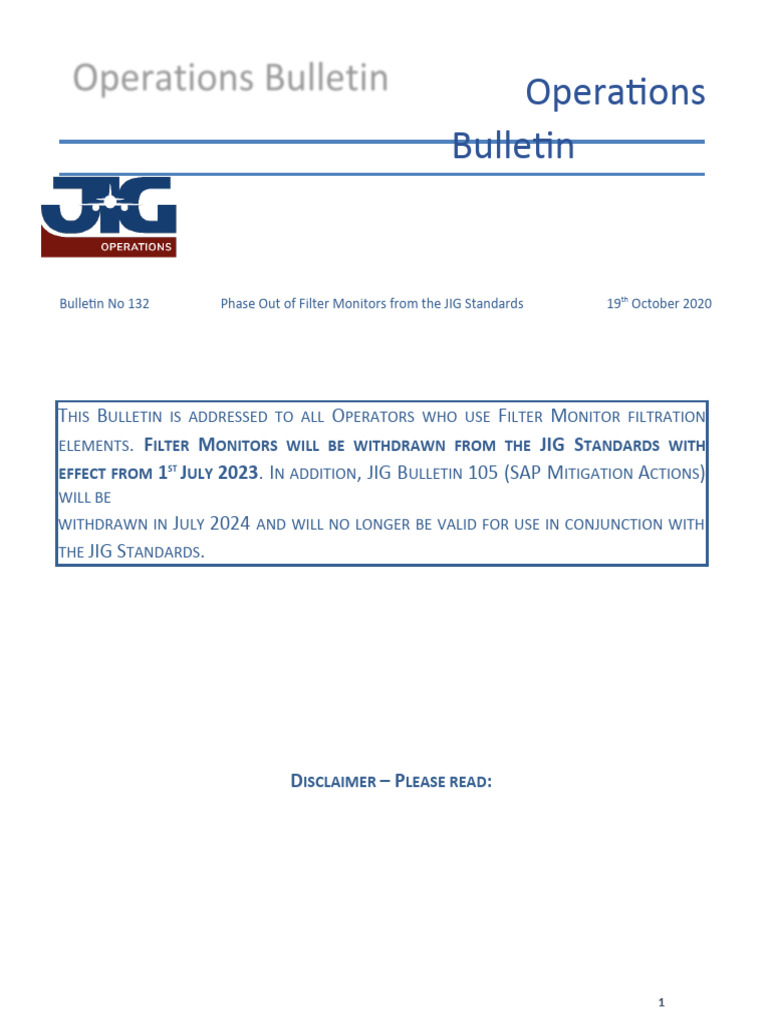 JIG Bulletin-132 WORD | PDF