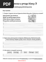 Ocena Opisowa Klasa 1 - Kopia | PDF