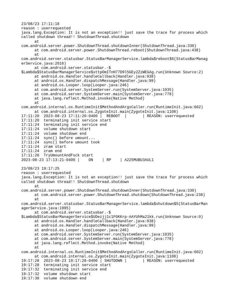 Power Off Reset Reason Backup | PDF | Java (Programming Language) | Computer Architecture