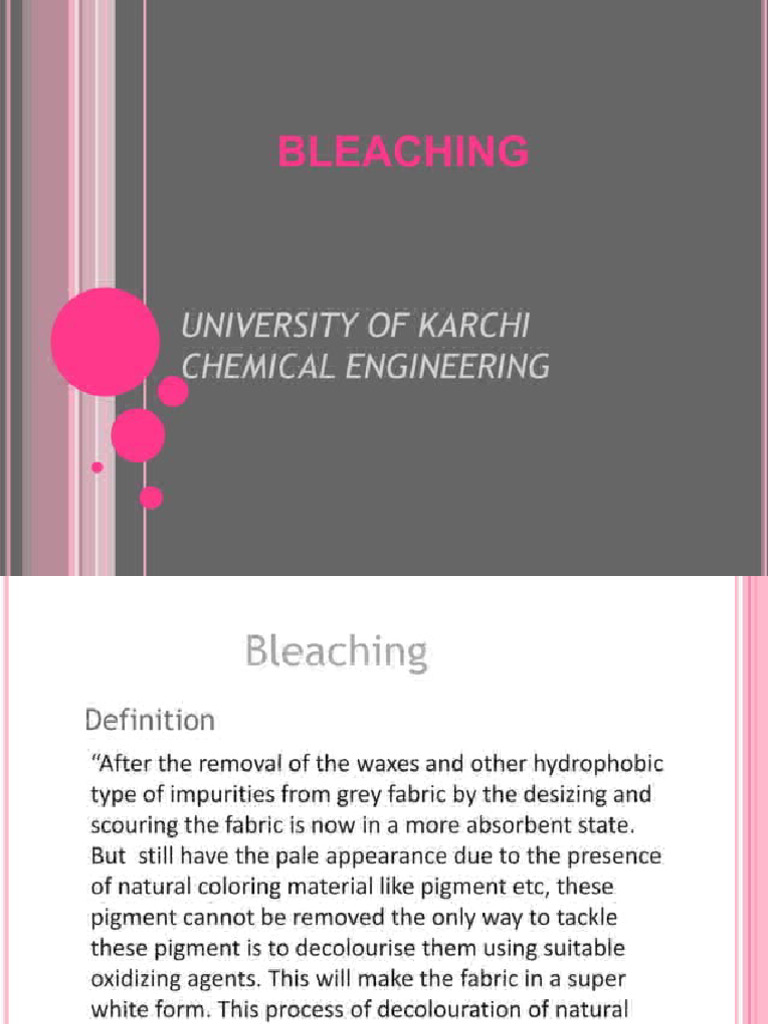 Bleaching | PDF