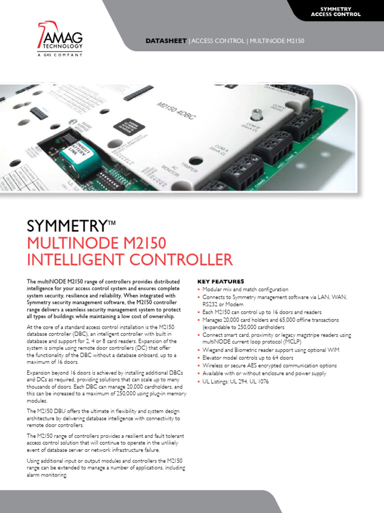AMAG M2150 DoorControllers | PDF