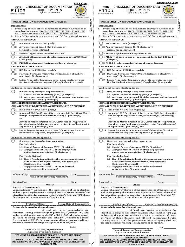 F1105 - 1905 Requirements | PDF