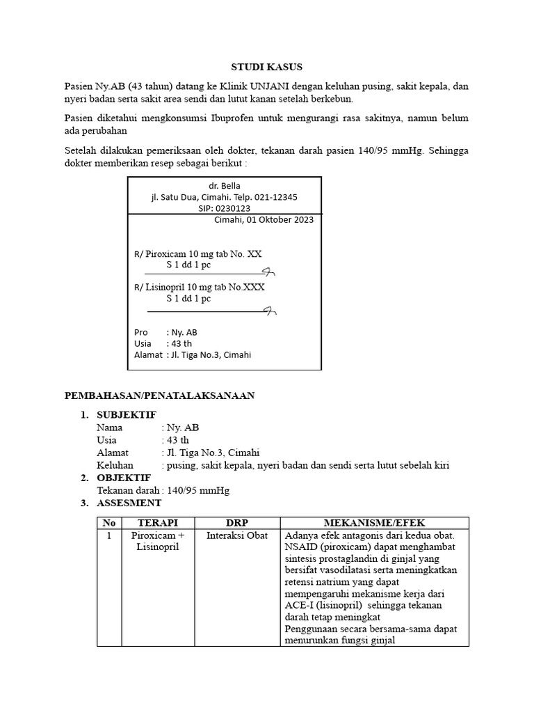 Kel, 2 Studi Kasus Io Antiinflamasi | PDF