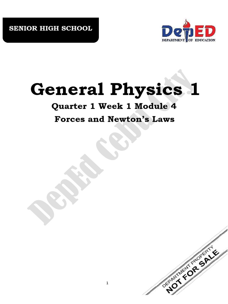 Forces and Newtons Law of Motion | PDF
