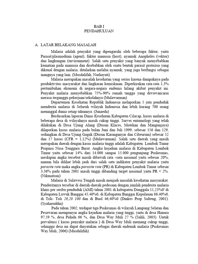 Tugas KLP 3 Makalah Vektor Malaria-KLKK | PDF