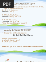 Grade10 Arithmetic Sequence Worksheet | PDF