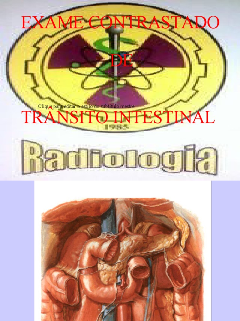 Exame de Trânsito Intestinal | PDF | Intestino delgado | Trato ...