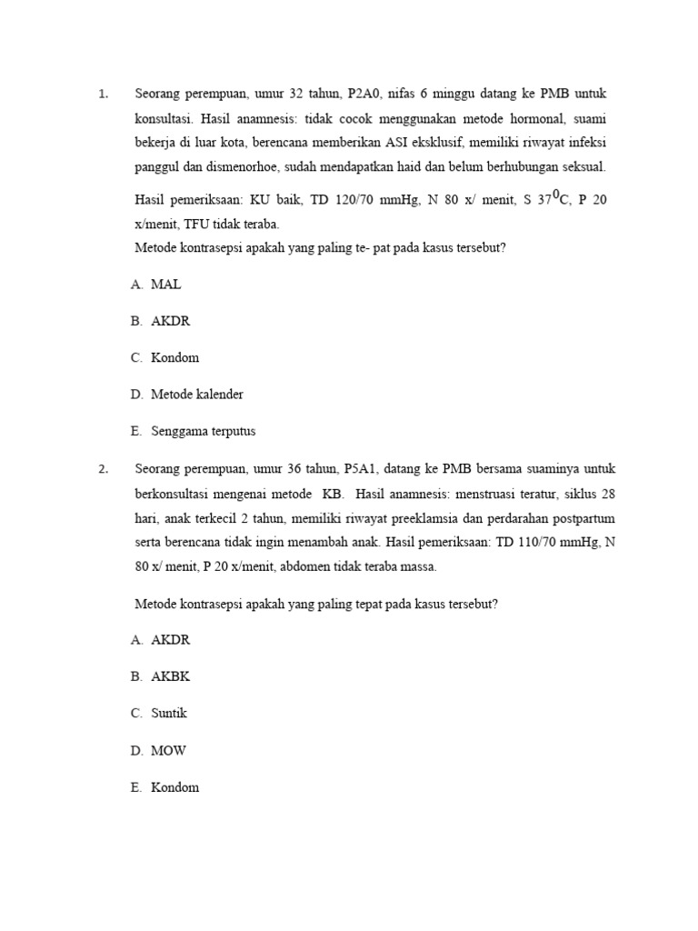 20 Soal KB | PDF