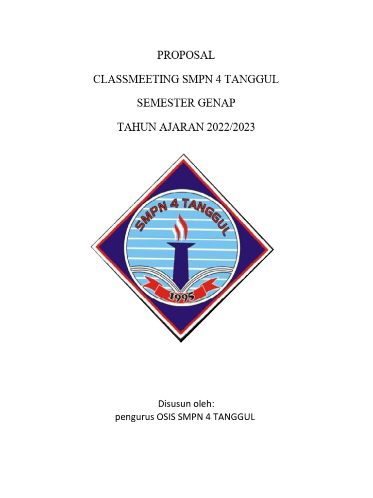 Proposal Classmeet | PDF | Perjalanan