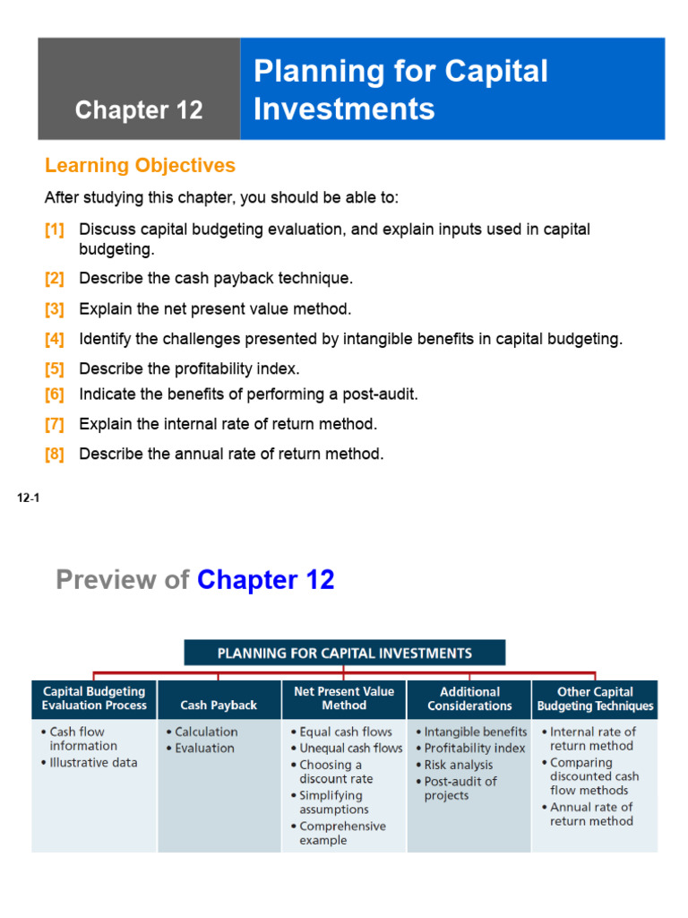 Cap Bud | PDF | Net Present Value | Capital Budgeting