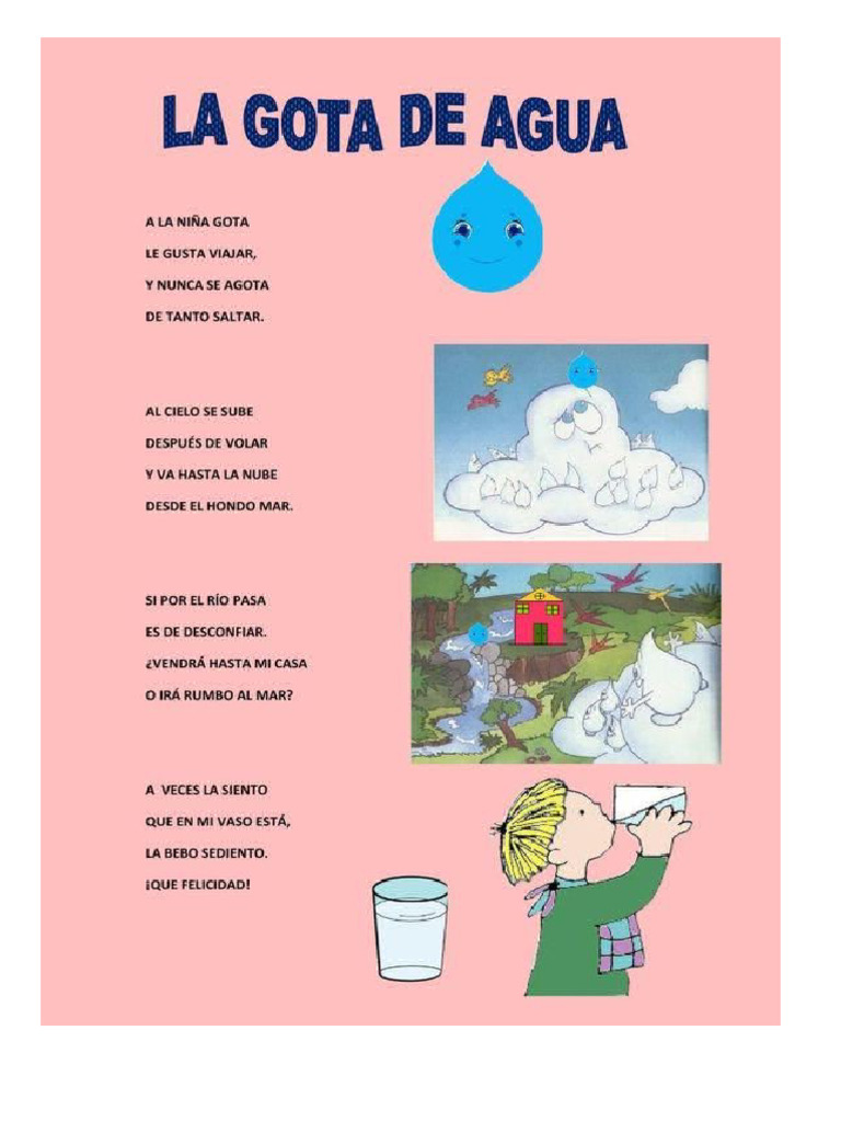 Poema La Gota de Agua | PDF