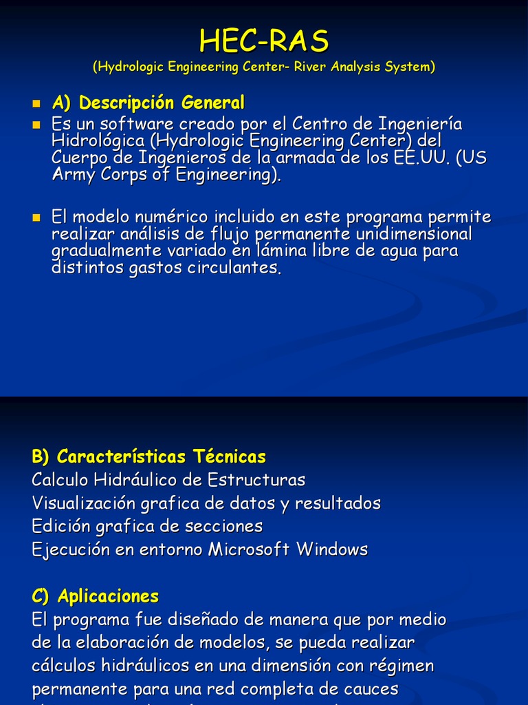 Presentacion Hec-Ras | PDF | Programa de computadora | Programación