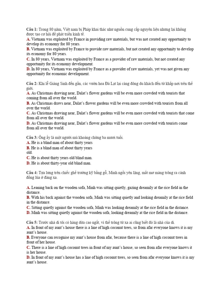 Biên dịch 1 - Bài KT2 - Thịnh | PDF | Vietnamese People | Vietnam