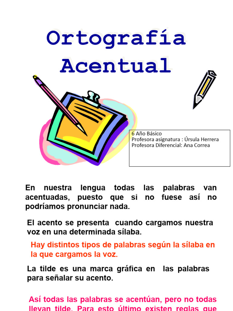 Acentuación y Tilde en Español | PDF | Sílaba | Escritura latina