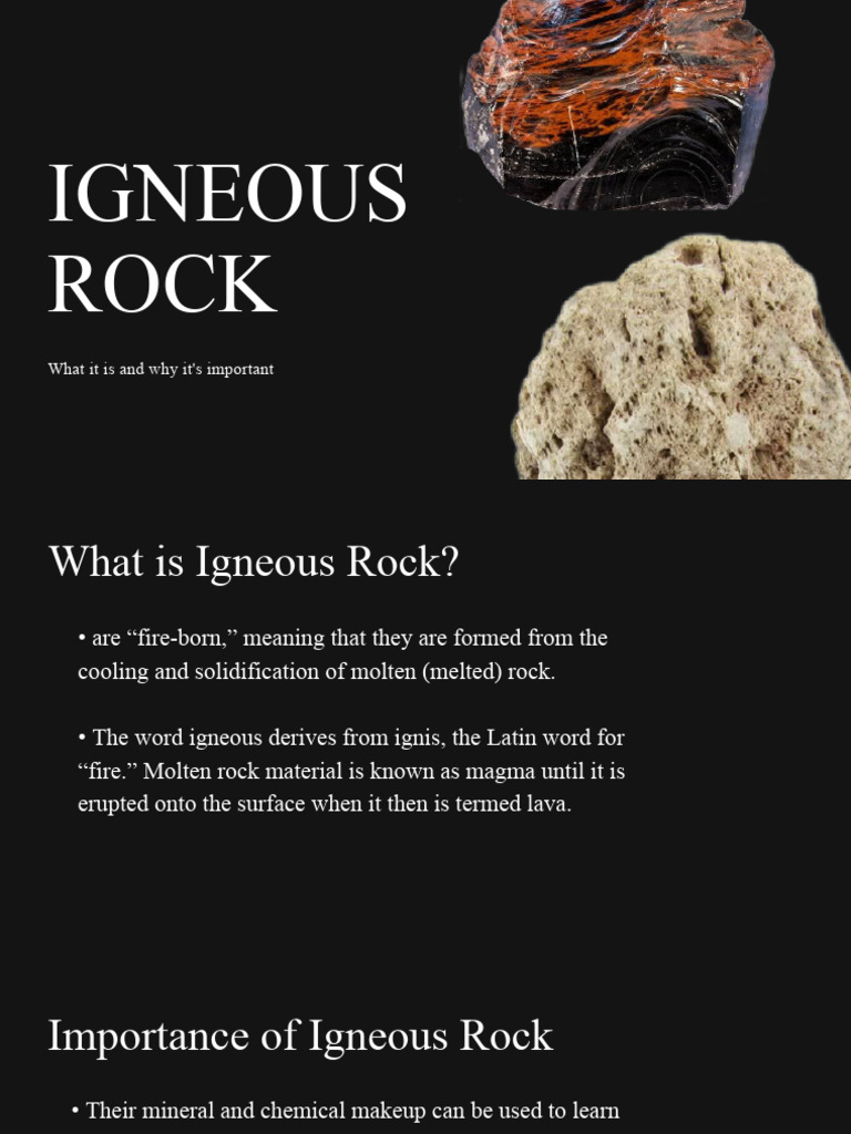 3 Importance of Igneous Rock Common Igneous Rock and Their Importance ...