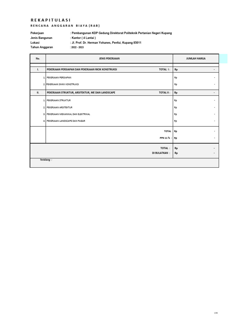 Boq Total Politani Ok | PDF