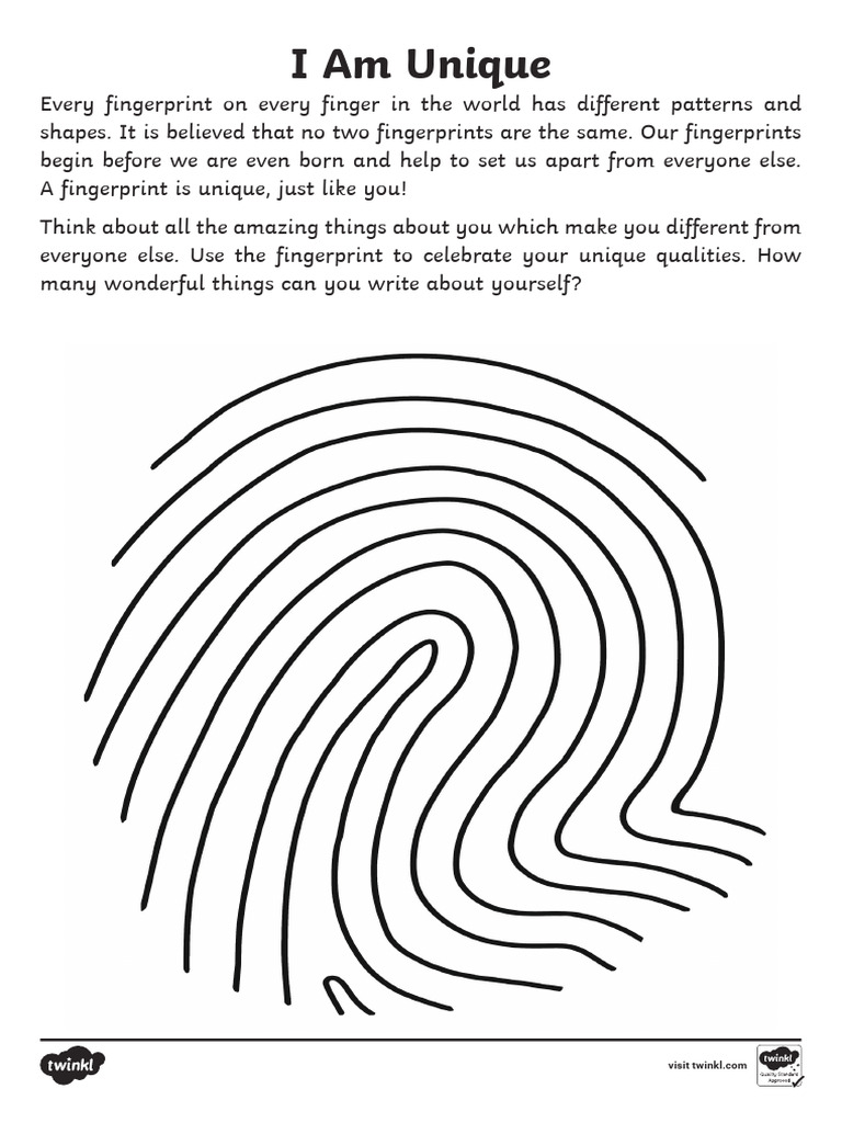 I Am Unique Writing Activities T e 1633955751 - Ver - 1 | PDF