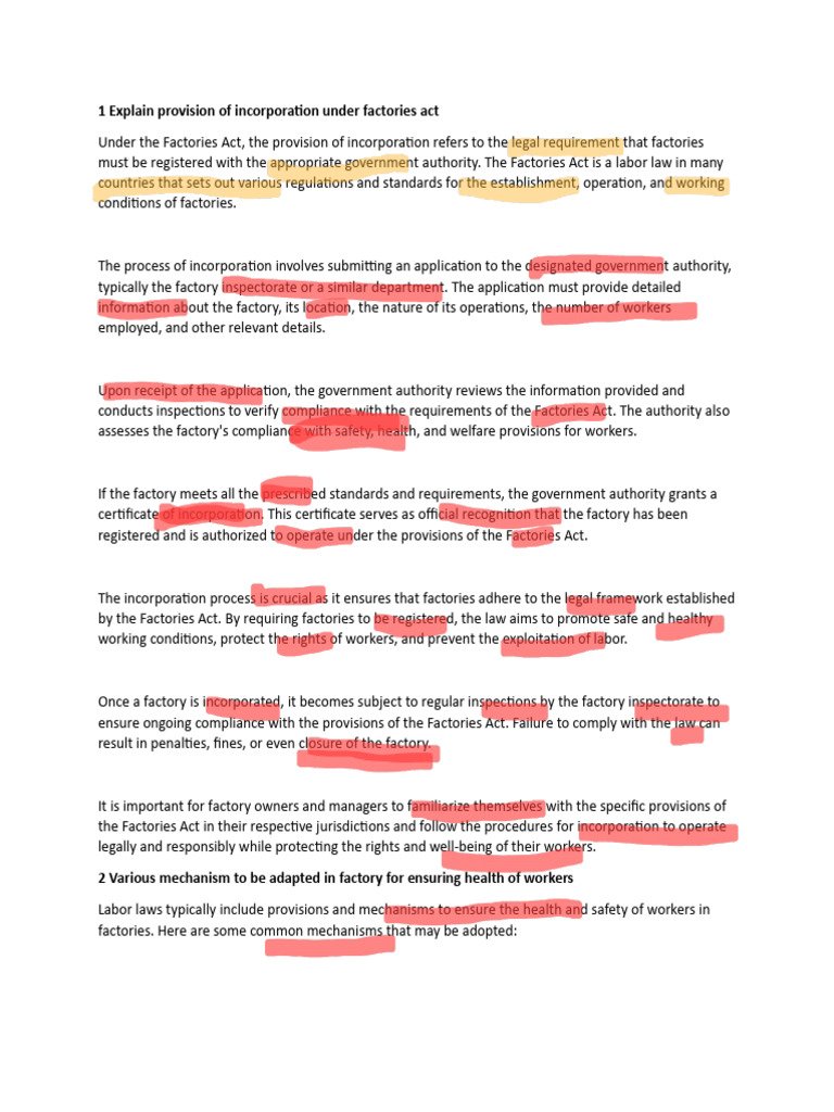 Chops Internal Labour Law | Download Free PDF | Strike Action ...