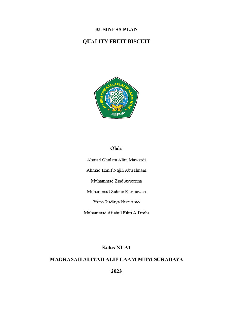 Laporan P5 Business Plan | Pdf