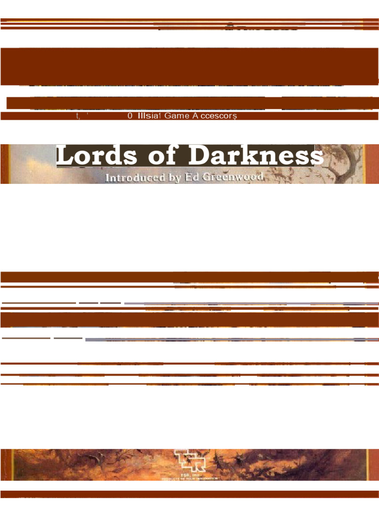 Lords of Darkness (Advanced Dungeons & Dragons Forgotten Realms Accessory REF5, 9240) (PDFDrive ...