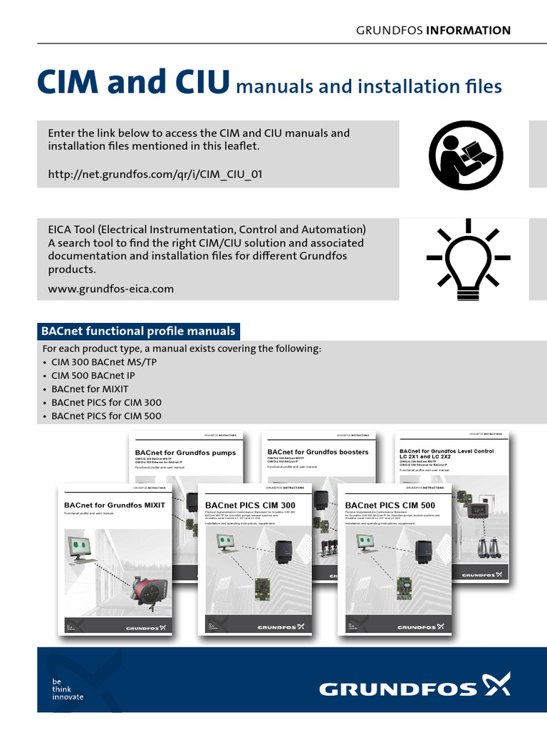 Grundfos CIM/CIU Manuals & Installation | PDF | Communications ...
