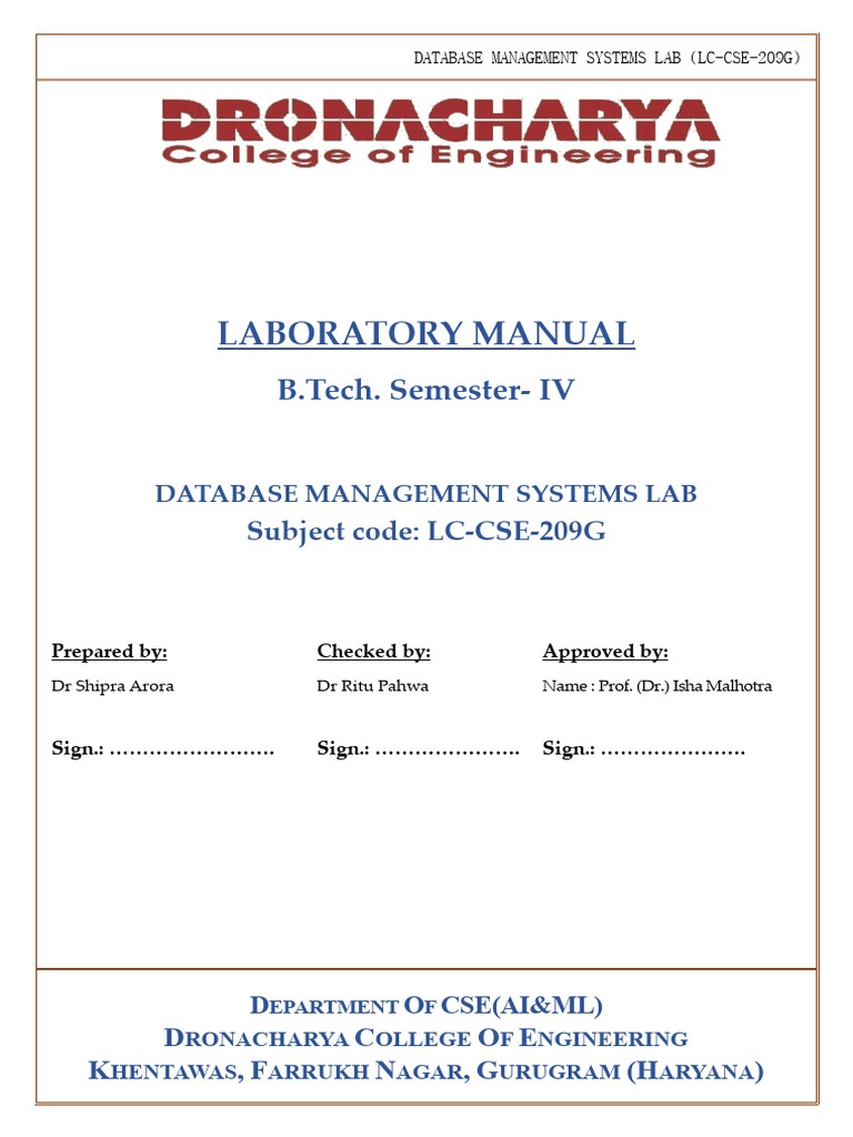 Database Management System 2807203 | Pdf | Sql | Databases