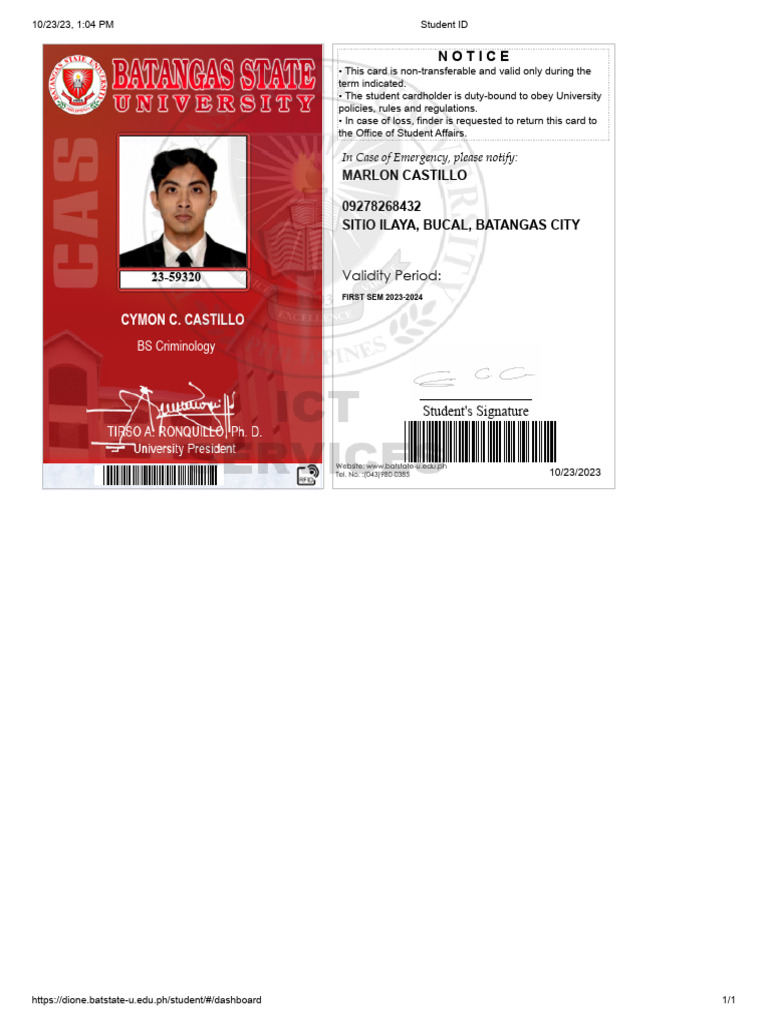 Student Portal - Dashboard | PDF