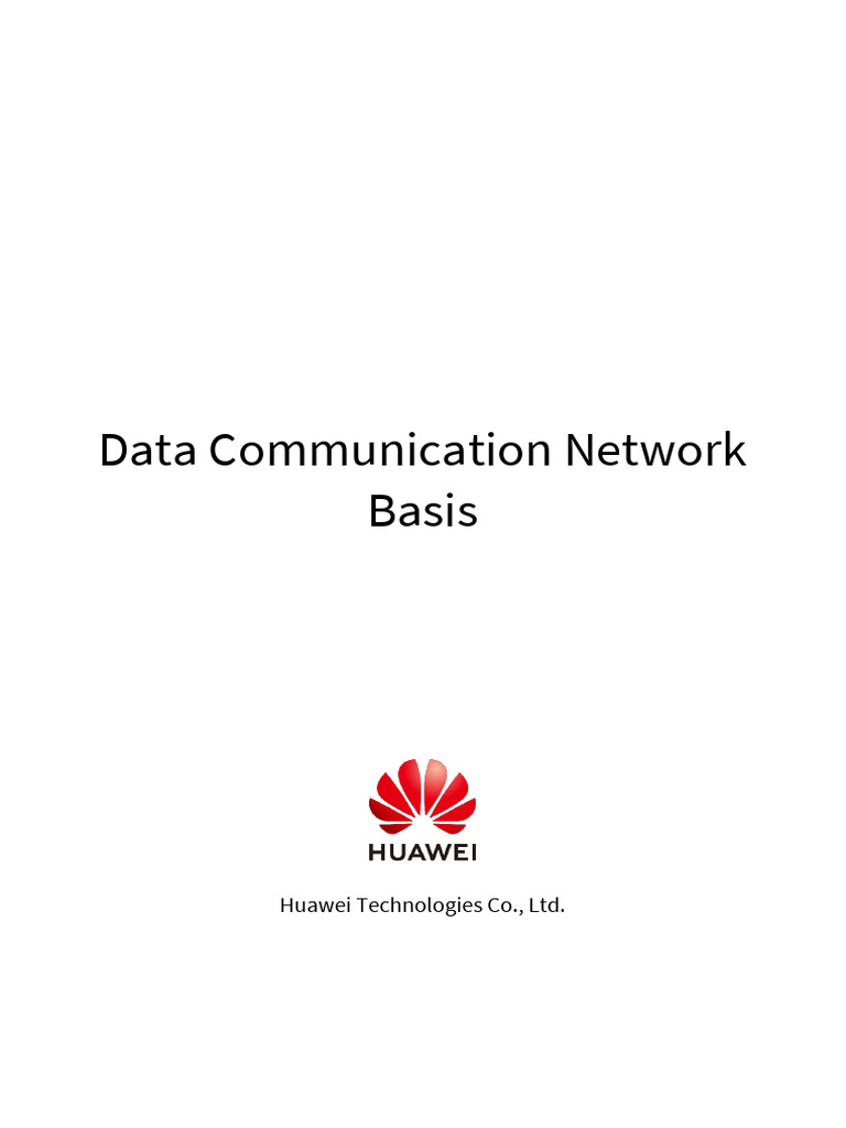 01 Data Communication Network Basis Pdf Computer Network Network